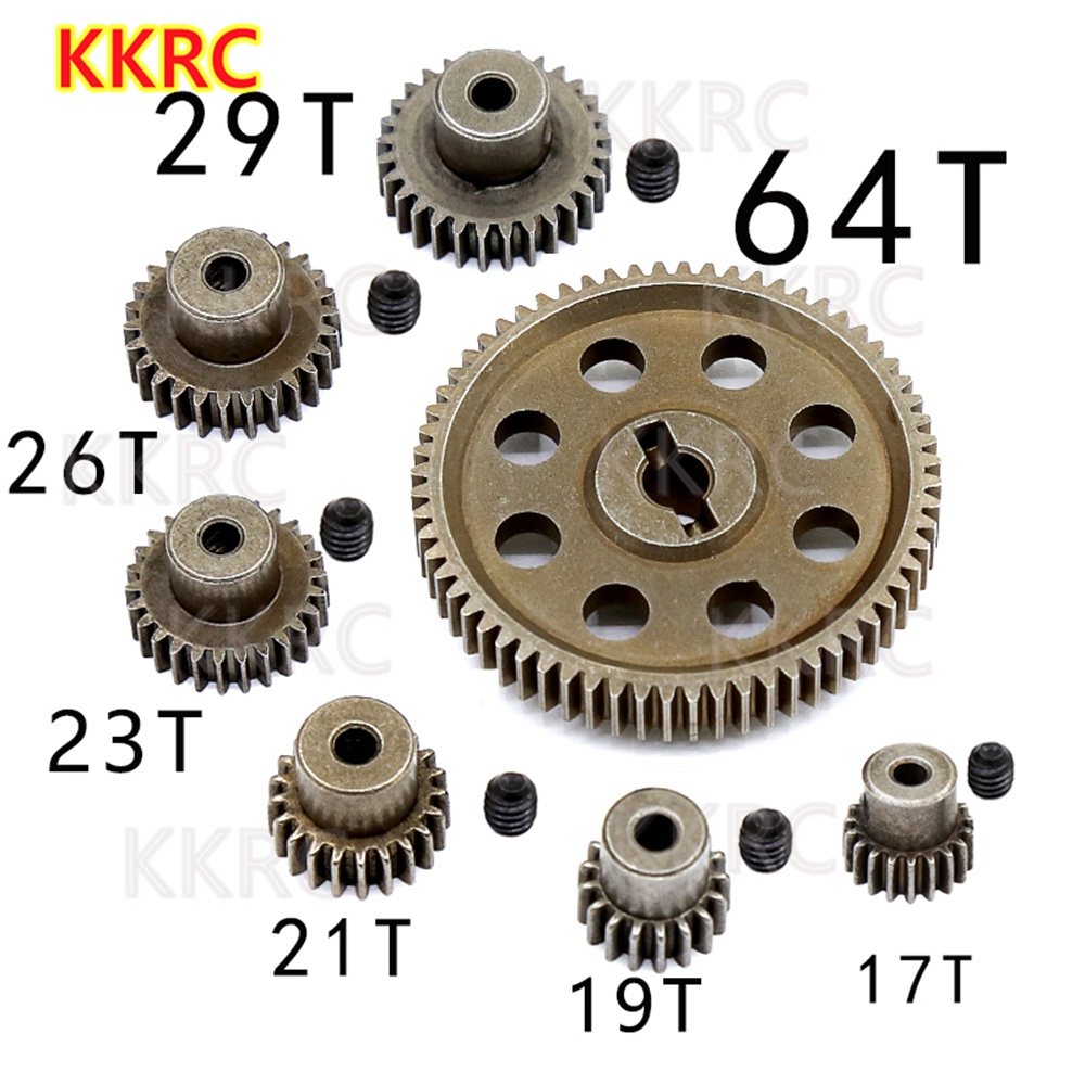 RC Steel Spur Differential Main Gear Motor Pinions Gear 17T/21T/26T/29T ...