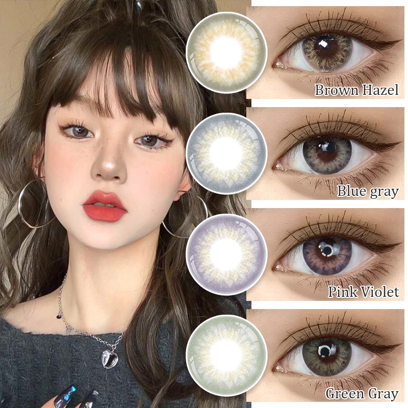 Sweet Bubbles Eye Contact Lens Makeup 2pcs Soft Color With Free Case 14 ...