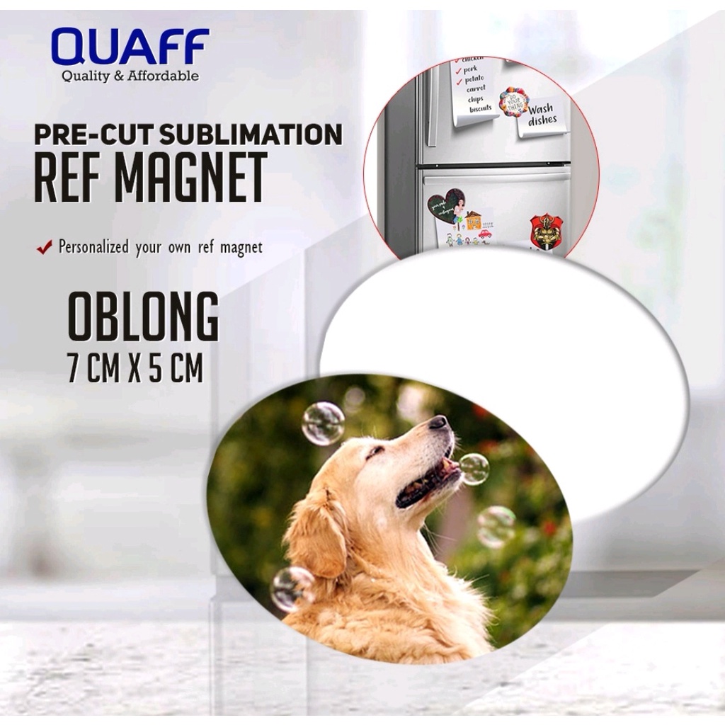 (50 pcs) Sublimation Printable Ref Magnet Pre-cut (no print) | Shopee ...