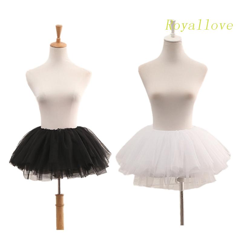 royal Women Layered Tulle Mini Tutu Skirt Ballet Petticoat for ...