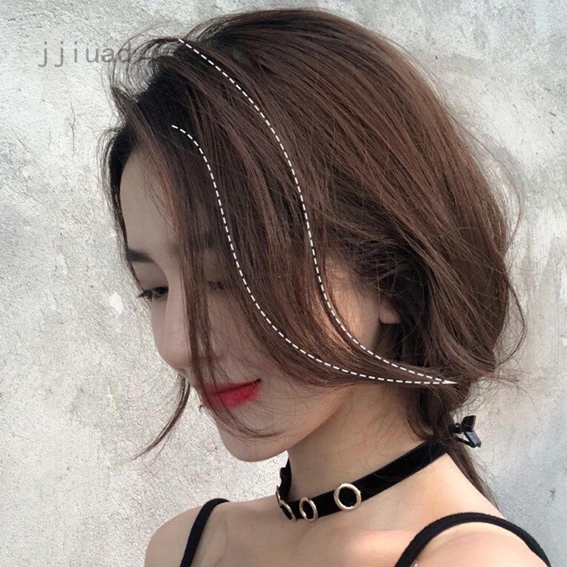 Jjiuad French Bangs Realistic Eight-Character Wig Face Repair Invisible ...