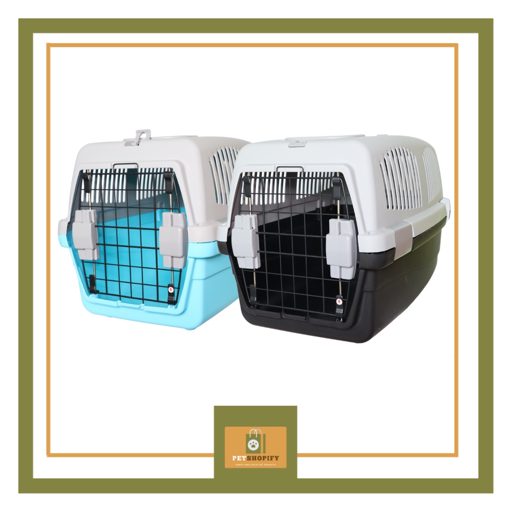 PET CARRIER - HARD-SIDED CARRIER (AVAILABLE IN TWO COLORS) | Shopee ...