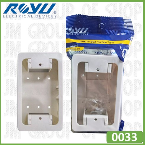 JM H-0033 | Royu PVC Utility Box Surface Type w/ Screw and Tox | RUB2 ...