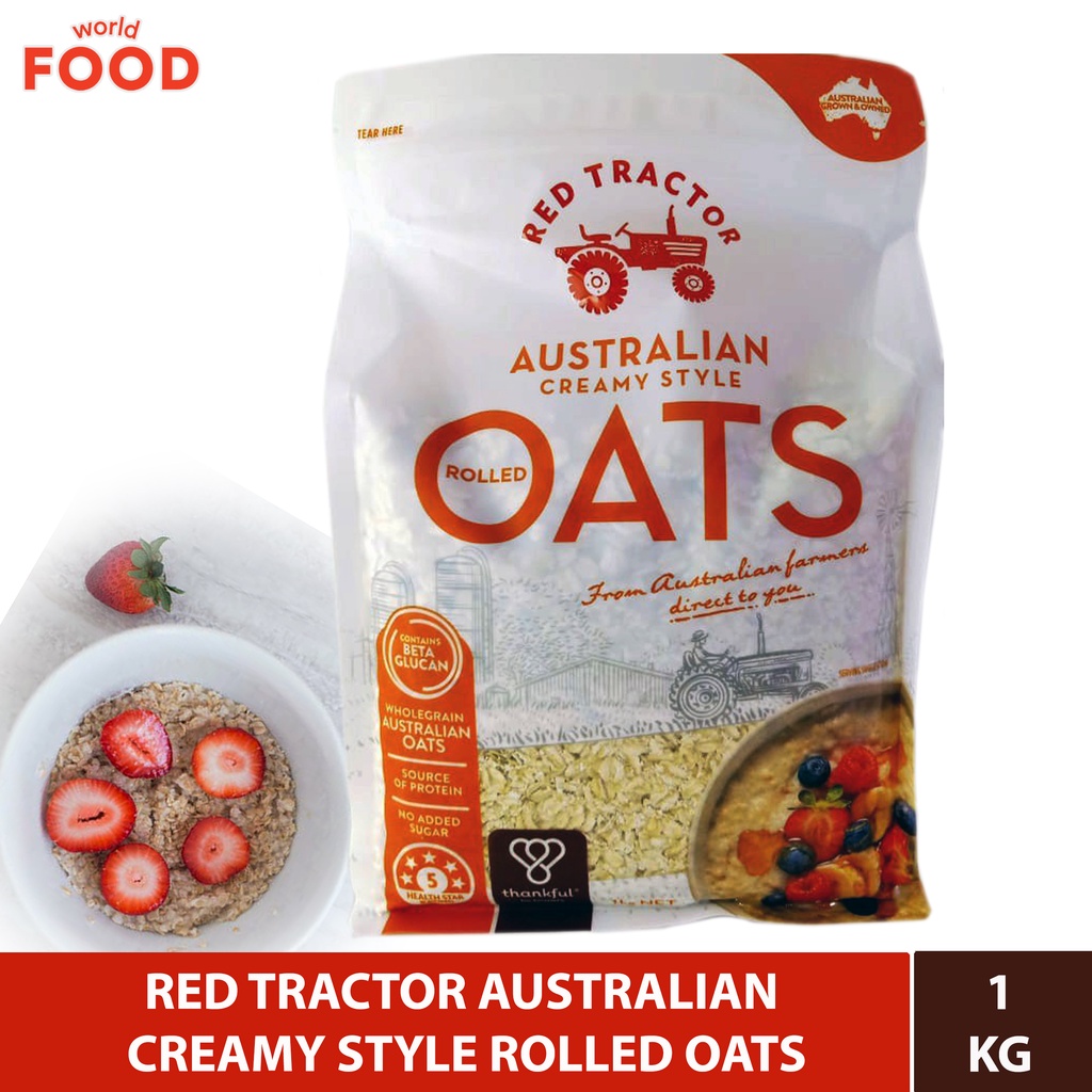 RED TRACTOR AUSTRALIAN ROLLED OATS 1KG | Shopee Philippines