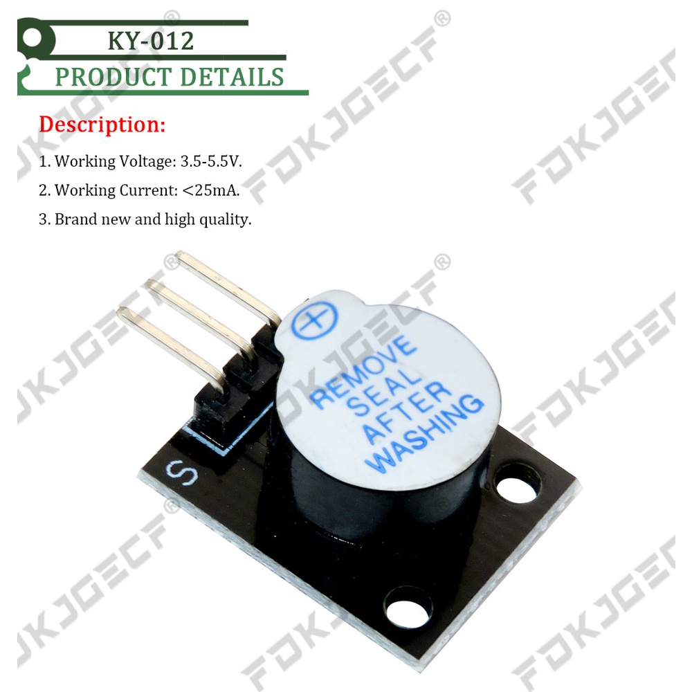 KY-012 Active Buzzer Module FOR AVR PIC | Shopee Philippines
