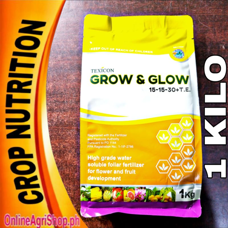 GROW AND GLOW 15-15-30 FOLIAR FERTILIZER (1 KILO) TEXICON AGRIVENTURES ...