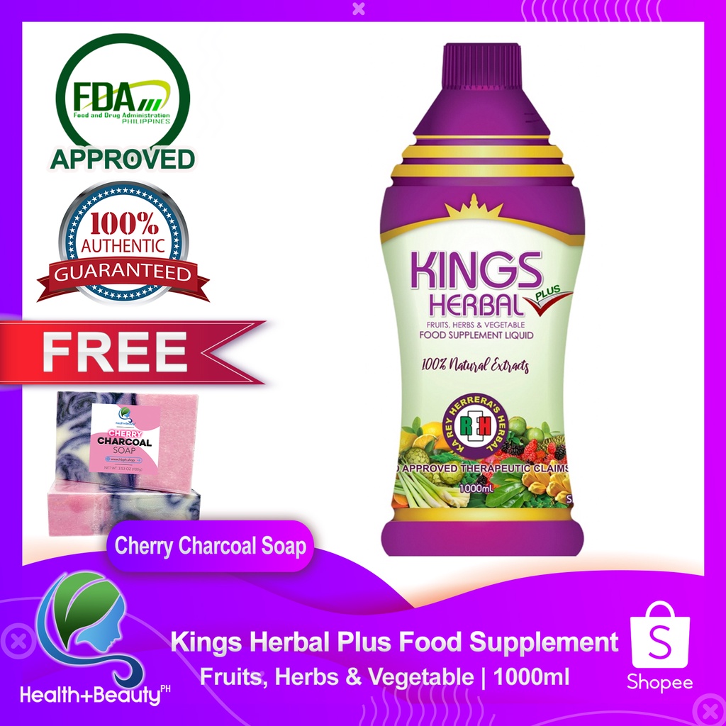 King's Herbal Plus Liquid Food Supplement Fruits, Herbs & Vegetables ...
