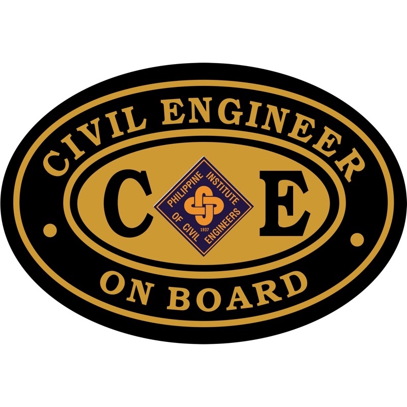 CIVIL Engineer Car Profession Emblem Accessories Black Gold Gift ...