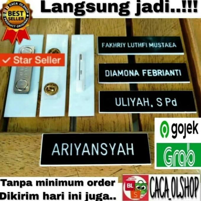 Pdh Pns Name Tag Gravo Acrylic Student Name Tag Chest Name Tag | Shopee ...