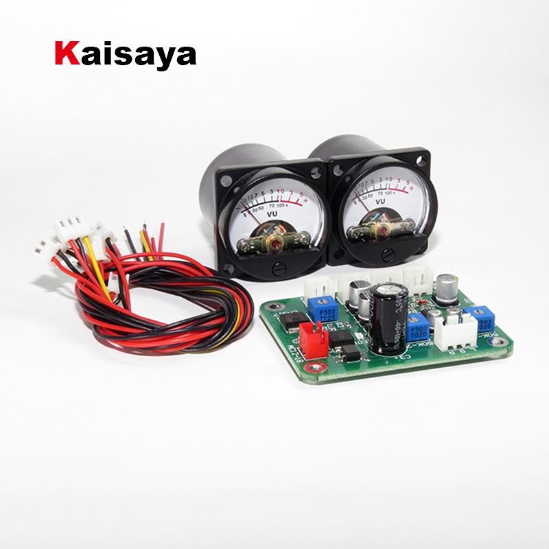 2pcs 35mm VU Meter Stereo Audio Amplifier level Indicator Audio Meter ...