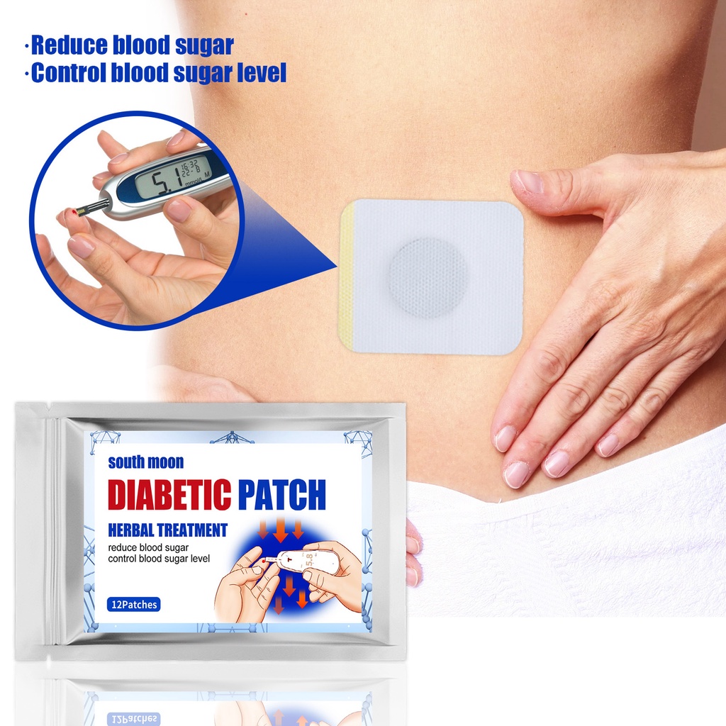 12pcs Diabetic Patch Lower Stabilizes Blood Sugar Balance Glucose ...