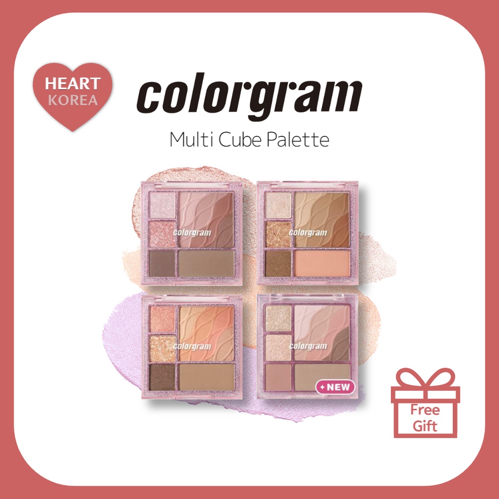 ★PHOTOCARD★ Colorgram Multi Cube Palette (4 shades) eyeshadow shading ...