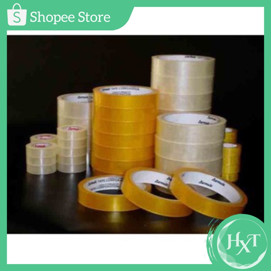 HXT Armak Clear Tape Core Adhesive Stationery Tape Small Large 12mm 1/2 ...