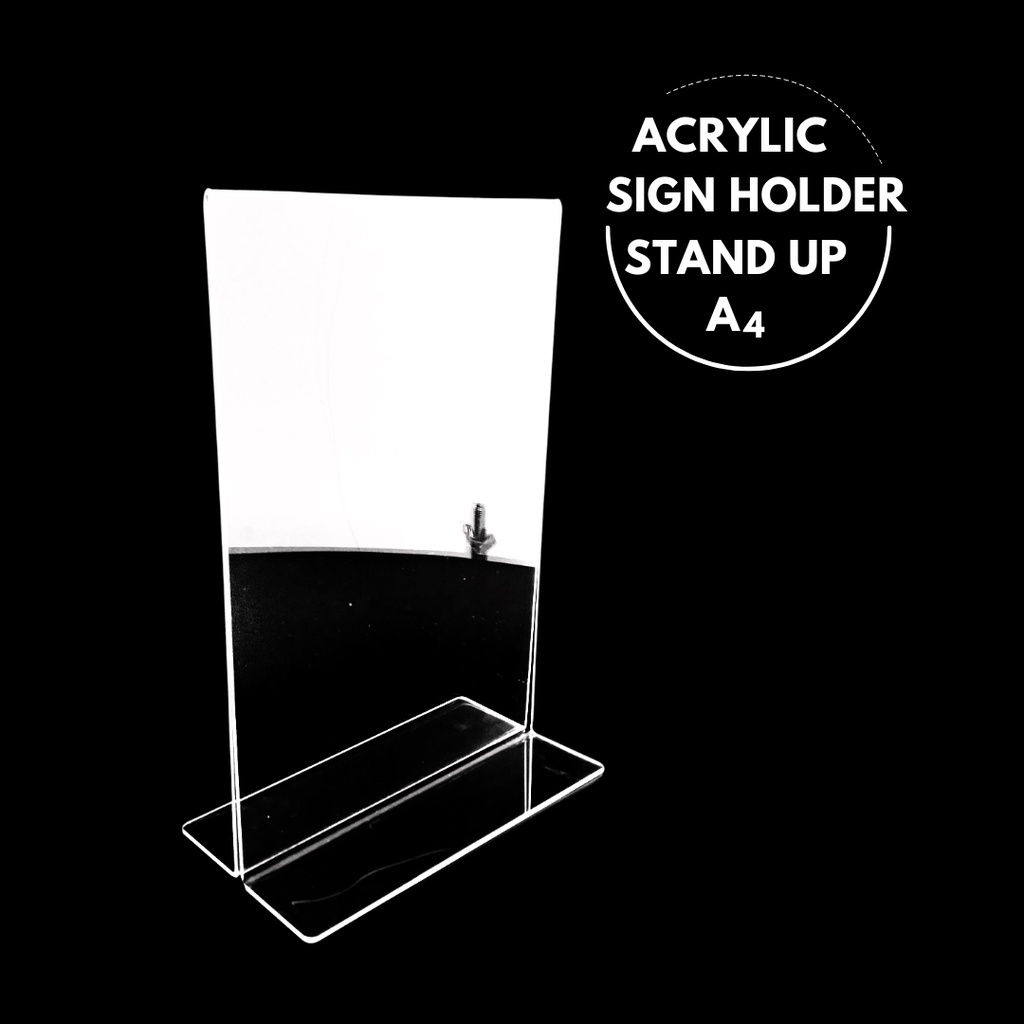 R2go - Tent Card | Qris Place | Sign Holder Stand Up Acrylic A4 & A5 ...