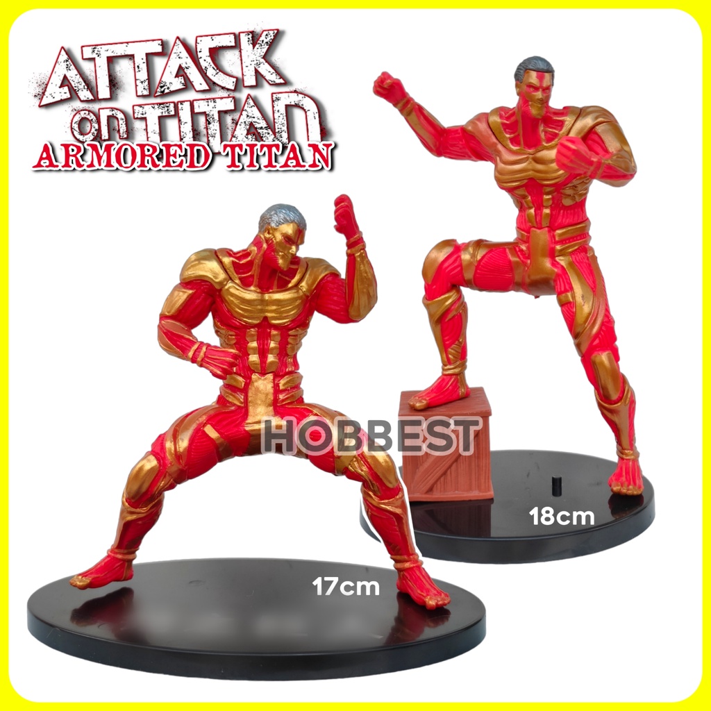 Attack ON TITAN Action Figure : ARMORED TITAN Miniature Display ...