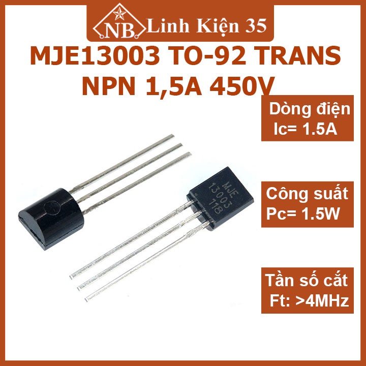 MJE13003 TO-92 NPN transistor 1.5a 450v | Shopee Philippines