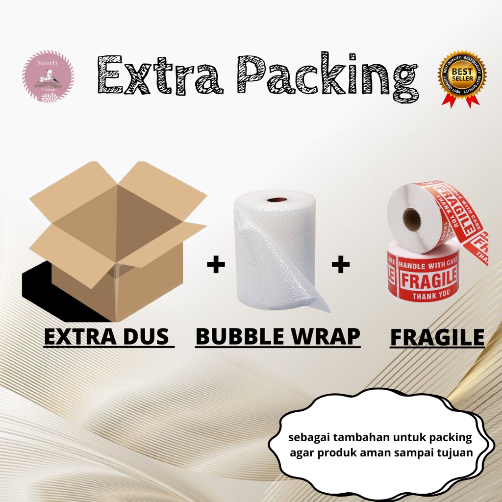 Extra PACKING DUS+BUBBLE WRAP+EXTRA FRAGILE PACKING | Shopee Philippines