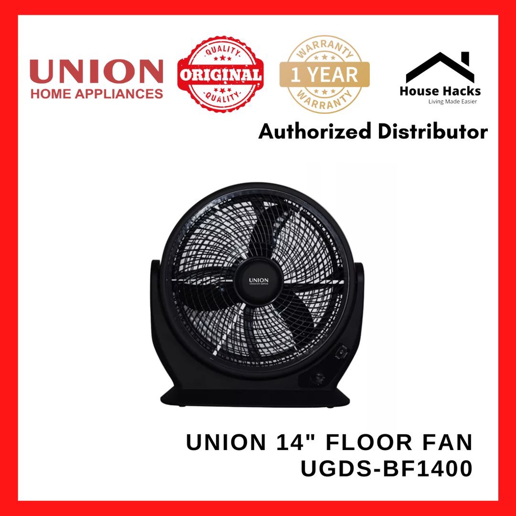 Union 14" Floor Fan UGDS-BF1400 (House Hacks) | Shopee Philippines
