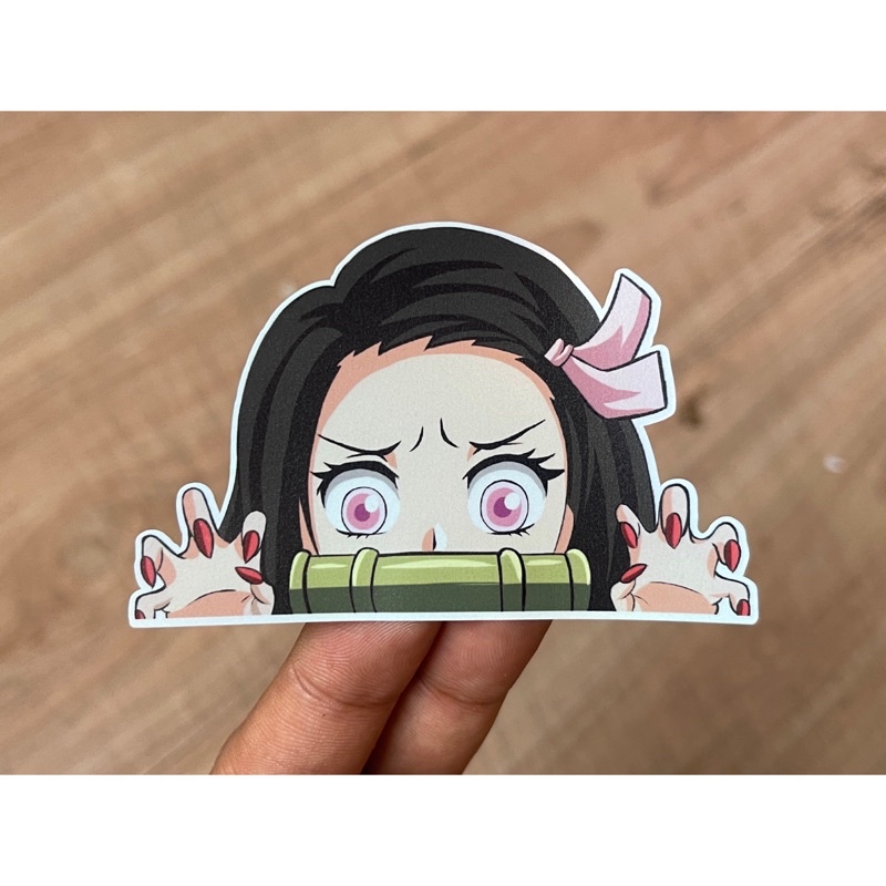 Demon Slayer Nezuko Peeker Sticker | Shopee Philippines