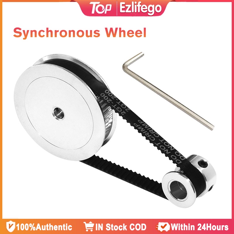 2GT Synchronous Wheel 60 Teeth 5mm Aluminum Timing Pulley 1:3 Reduction ...
