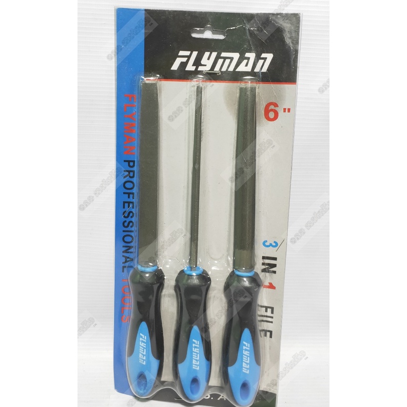 Flyman 3 in 1 Steel Needle File Set 6" Long [Smooth Files] | Shopee ...