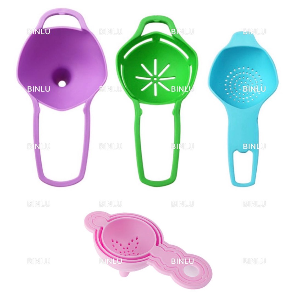 3pcs set food funnel strainer filter,oil leak,kitchen tools,plastic ...