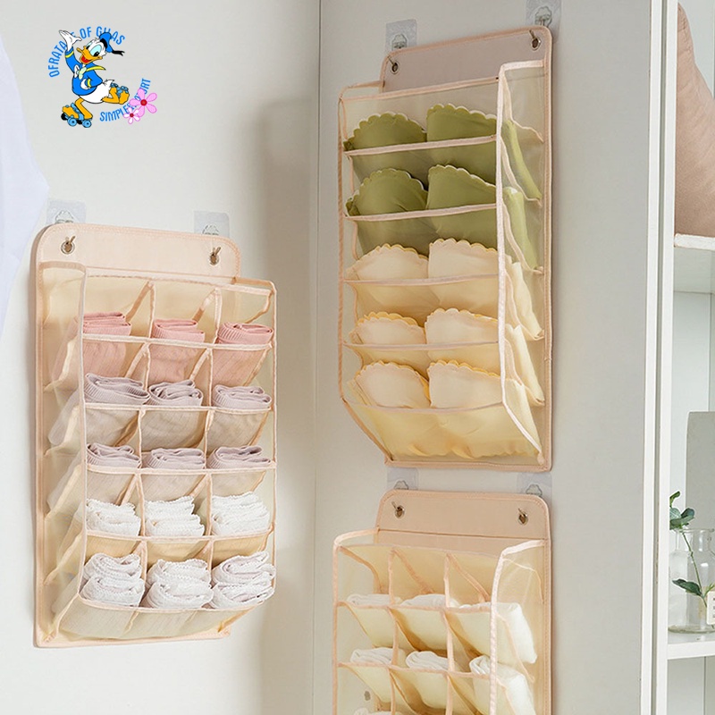 Wall-mounted FoldableUnderwear Sock Storage Organizer Panty Socks Bag ...