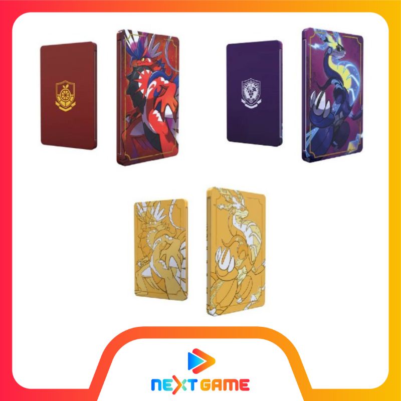Official Pokemon Scarlet Violet Steelcase - Steelbook | Shopee Philippines