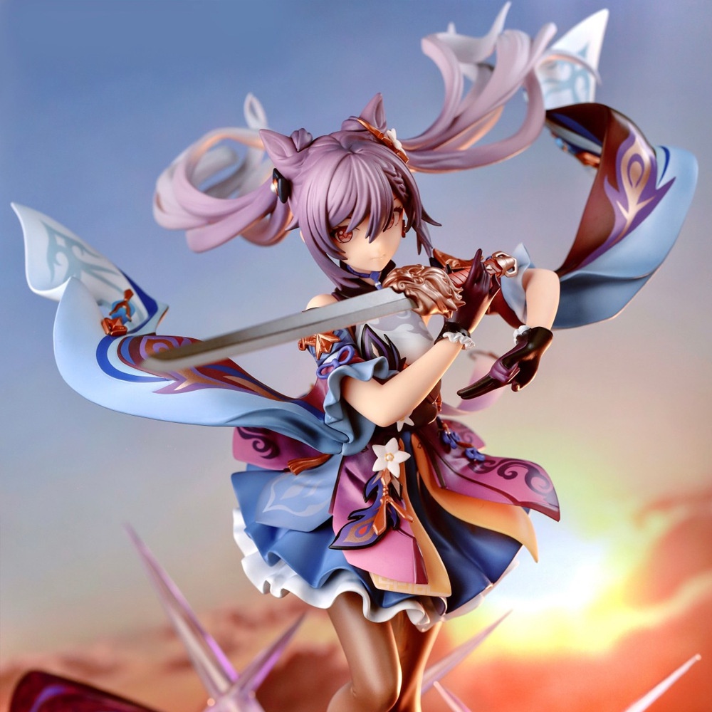 Game Genshin Impact Keqing Cute 28cm PVC Action Figurine Statue ...