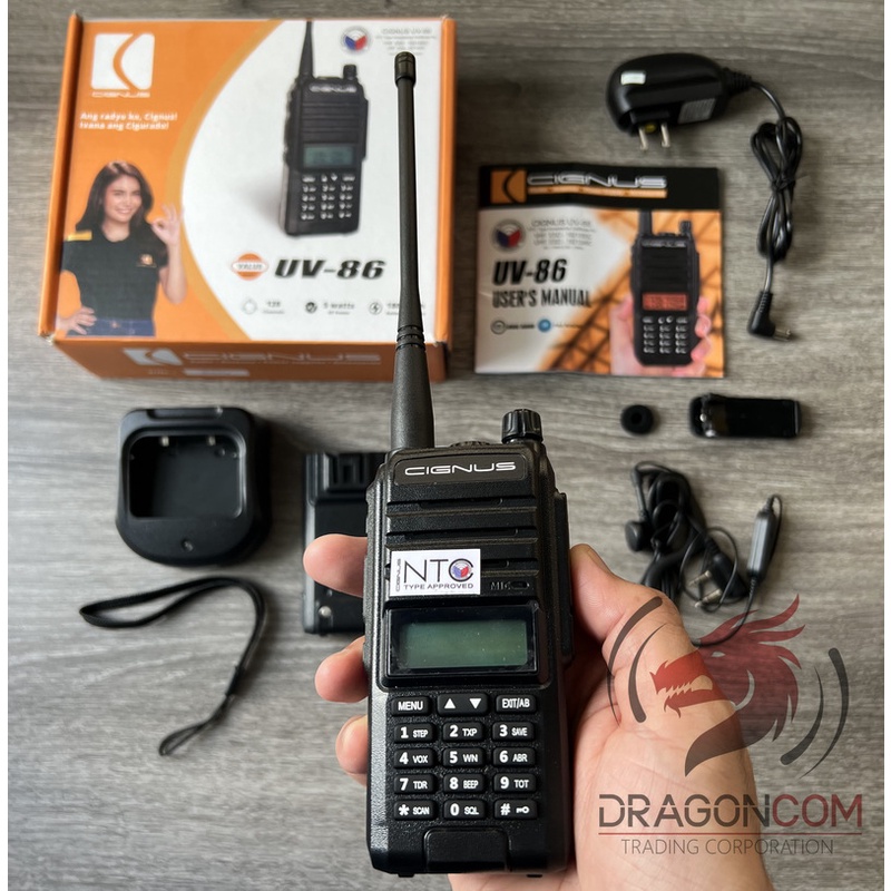 Cignus UV-86 Dual Band Portable Two Way Radio UV86 | Shopee Philippines