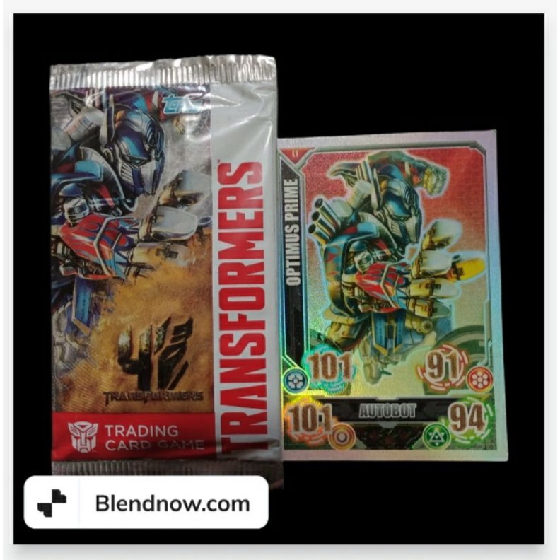 Original Transformers card sealed free card foil edition Optimus prime ...
