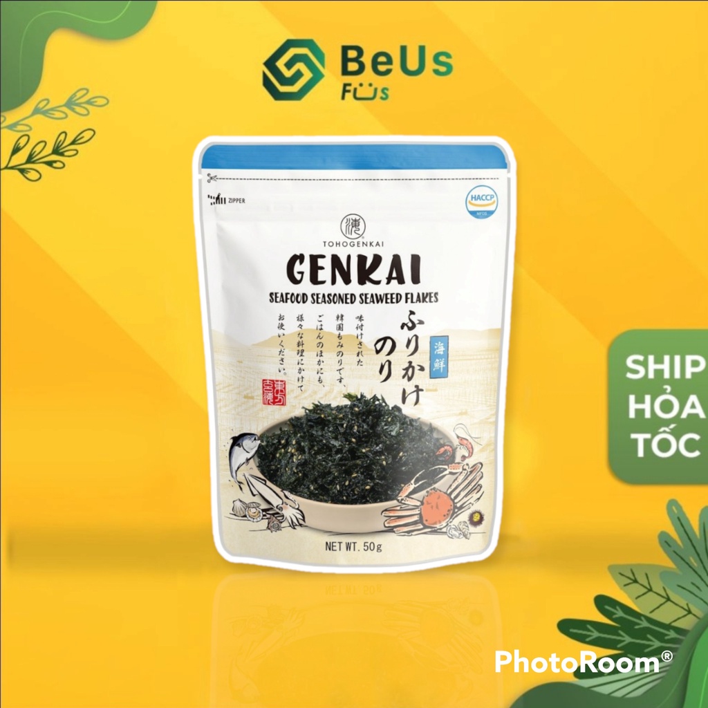 Seaweed Mixed with Rice 50g TOHOGENKAI Seafood Flavor for Children ...