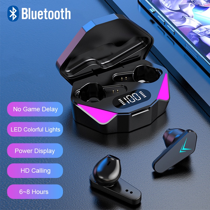 X15 TWS Wireless Earbuds Bluetooth Earphones for Gaming Headset Noise Cancelling Hifi Bass with ...