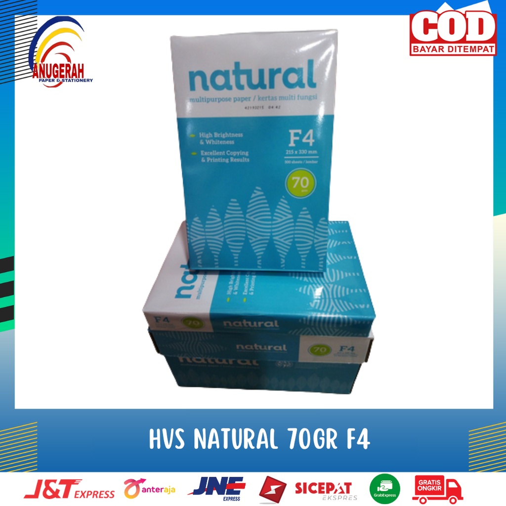 Hvs Natural Folio F4 Paper 70 Grams (RIM) | Shopee Philippines