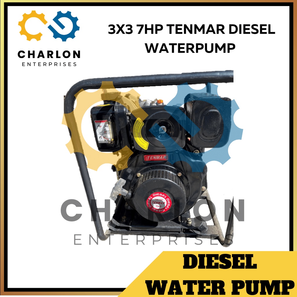 3X3 TENMAR DIESEL WATER PUMP RECOIL START HIGH SPEED | Shopee Philippines