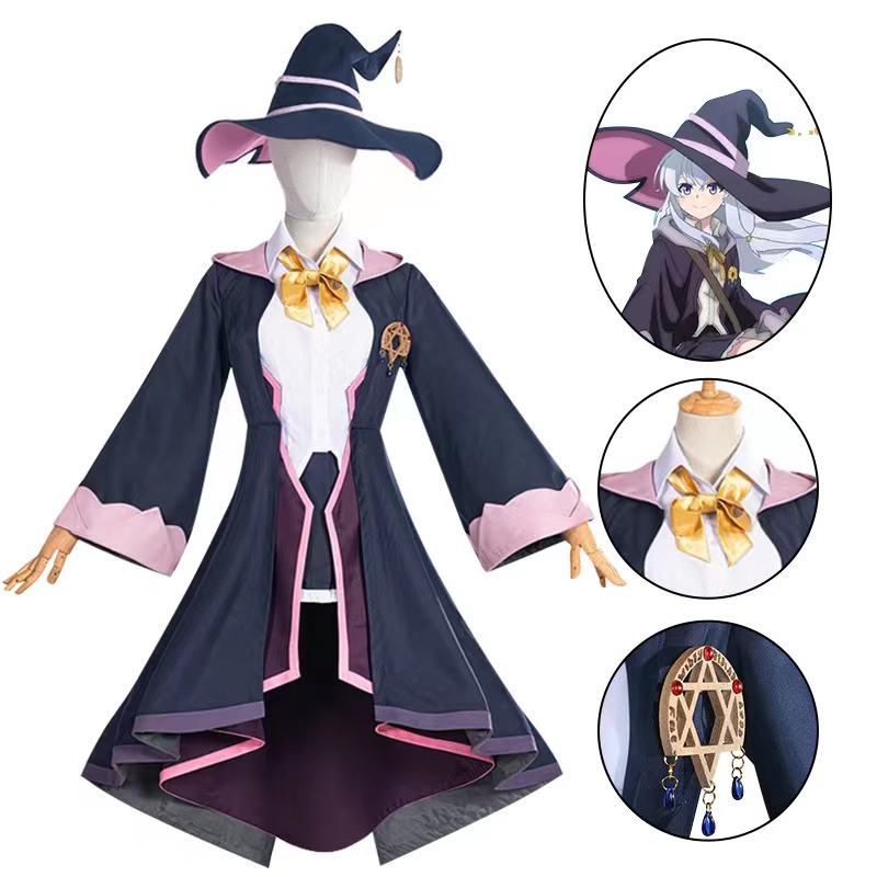 Wandering Witch: The Journey of Elaina Elaina Cosplay costume women's ...