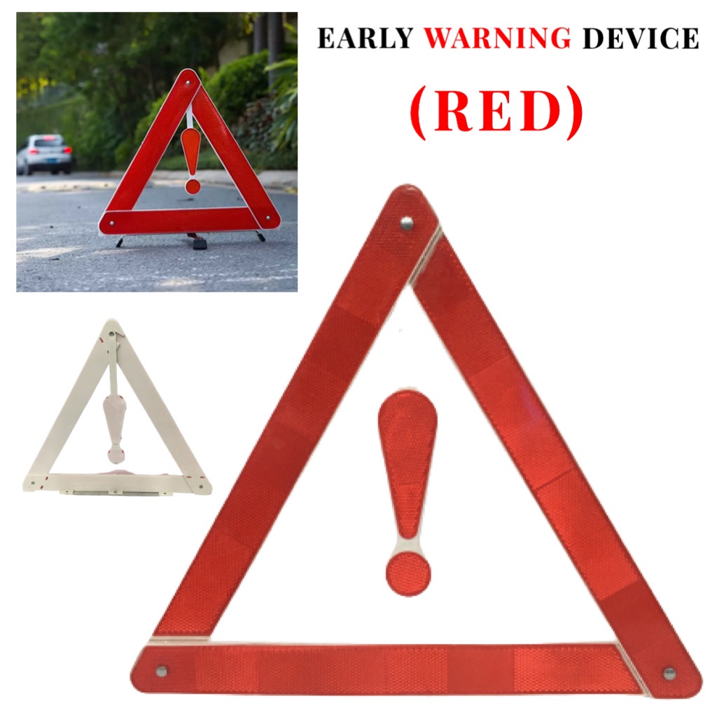 LD Early Warning Device (Red) Triangle Sign for Road Vehicles and ...