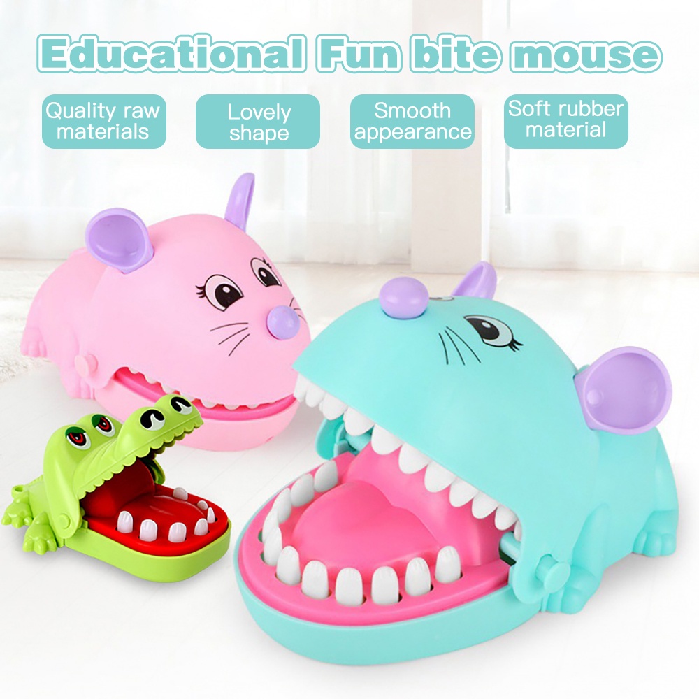 Crocodile Teeth Finger Biting Game and Shark Mouse Biting Finger Funny ...