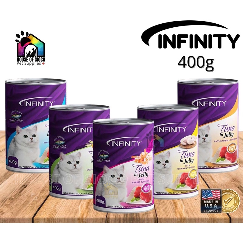 Infinity Tuna in Jelly Grain-Free Wet Cat Food 400g | Shopee Philippines