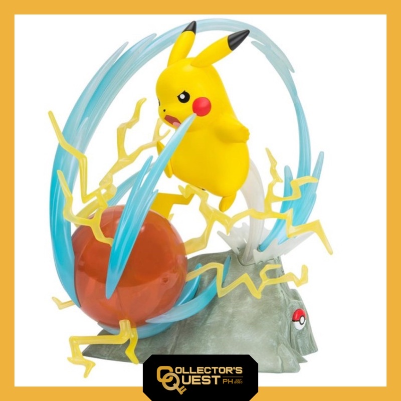 Pokemon Jazwares Select Light Up Pikachu 1/10 Statue Figure | Shopee ...