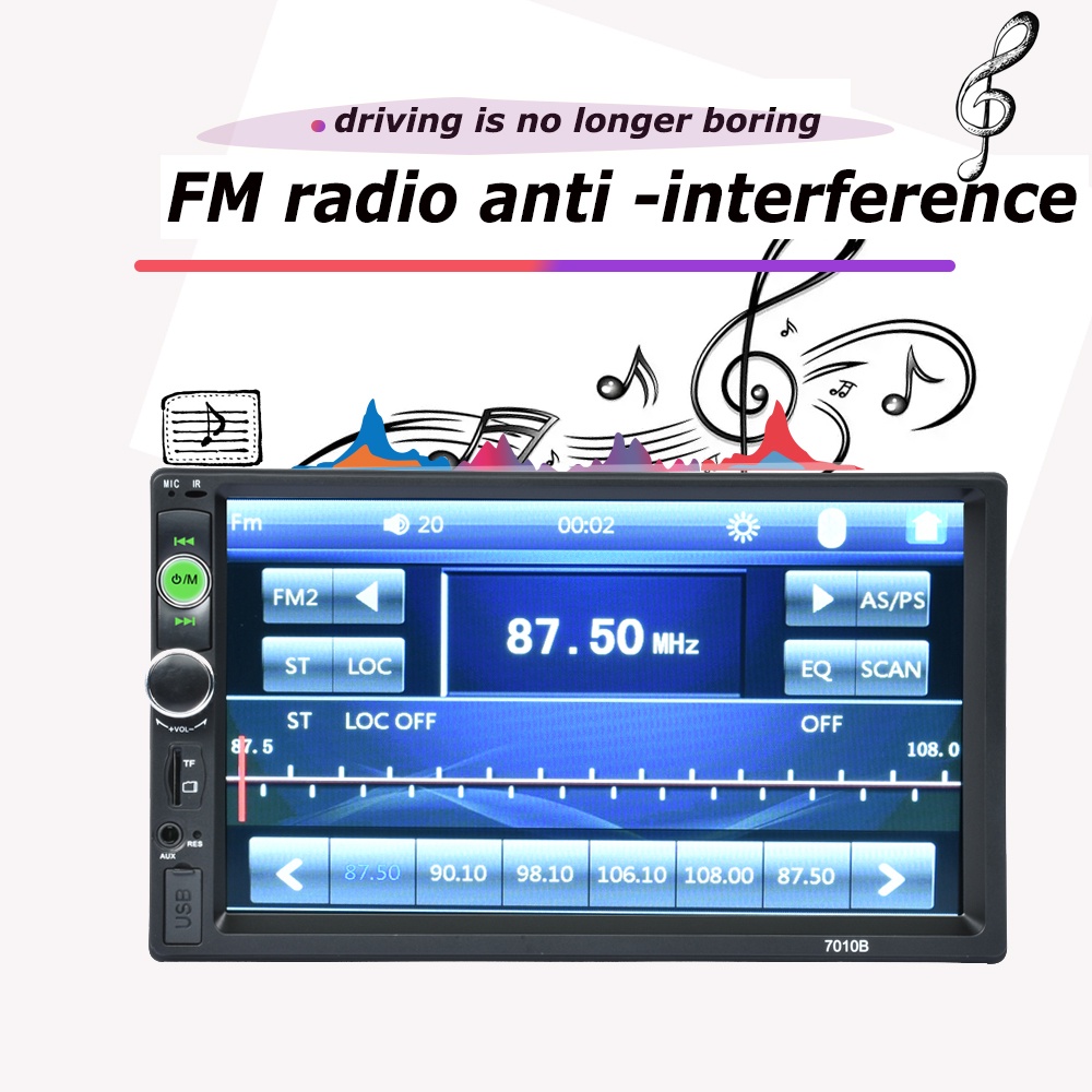 Universal 7-inch on-board MP5 player dual spindle machine MP5 reverse ...