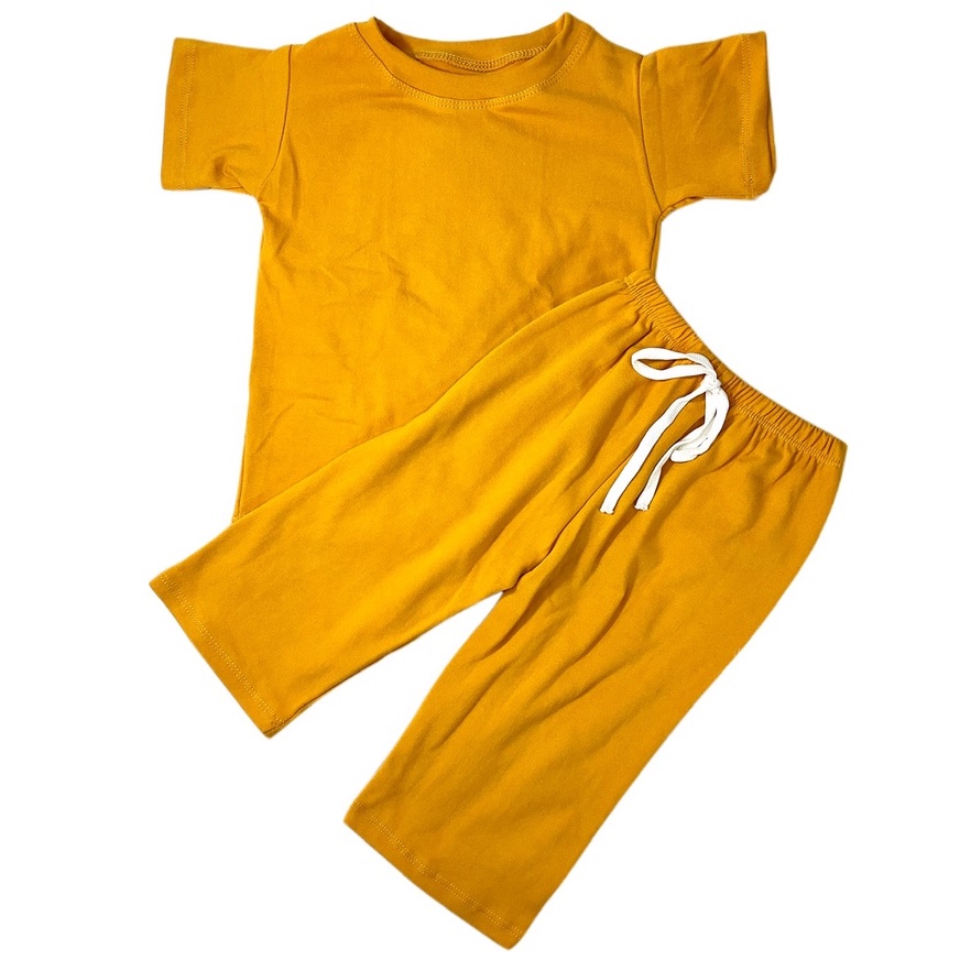 Unisex Kids Plain Terno Tshirt Pajama / Minimalist Sleepwear / Basic ...