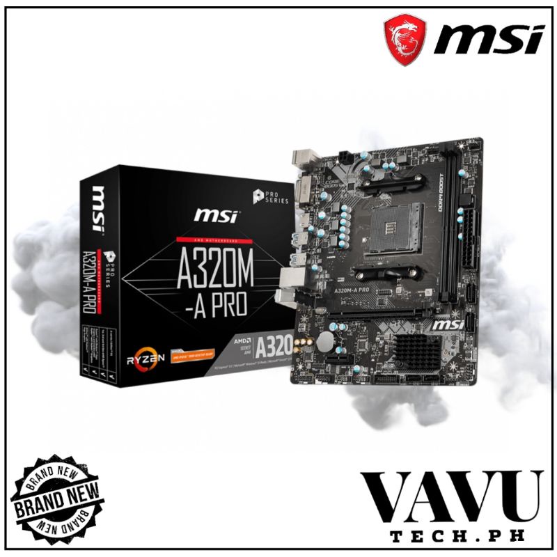 MSI A320M A Pro AM4 Socket AMD Motherboard | Shopee Philippines