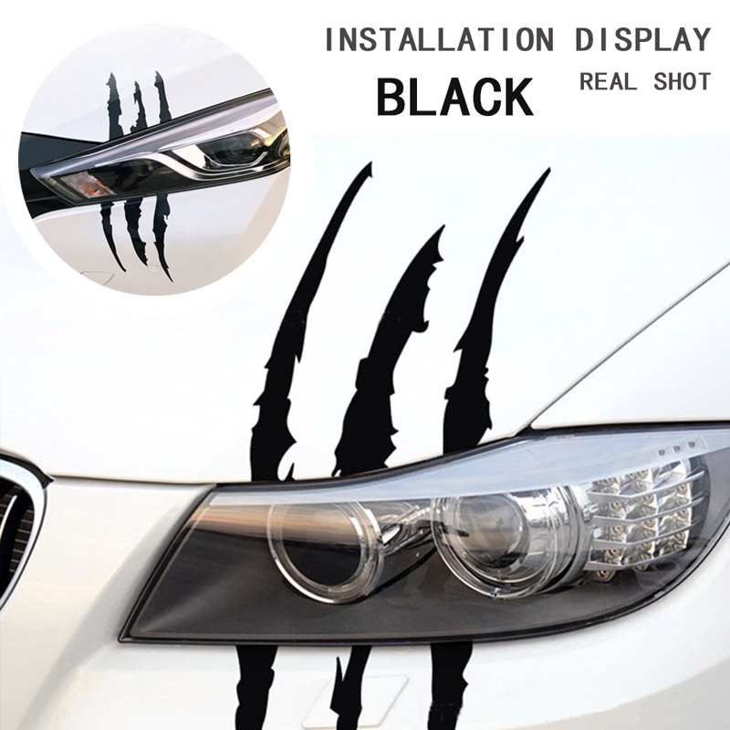 35cm Car Sticker Reflective Claw Scratch Stripe Marker Headlight ...