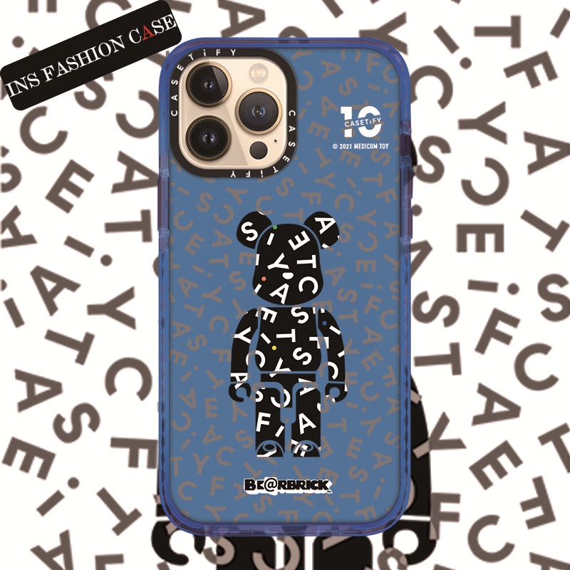 CASETiFY X XX Kwas Bear Deep Blue Color Transparent iPhone Case For ...