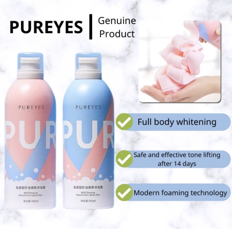 Buy 1 Take 1 Pureyes Whitening Showerl Gel Original Korea 350ml Amino Acid Cream Mousse Perfume ...