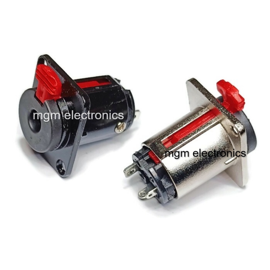 1pc. PL55 Jack Female Chassis Type With Lock (silver/black) | Shopee ...