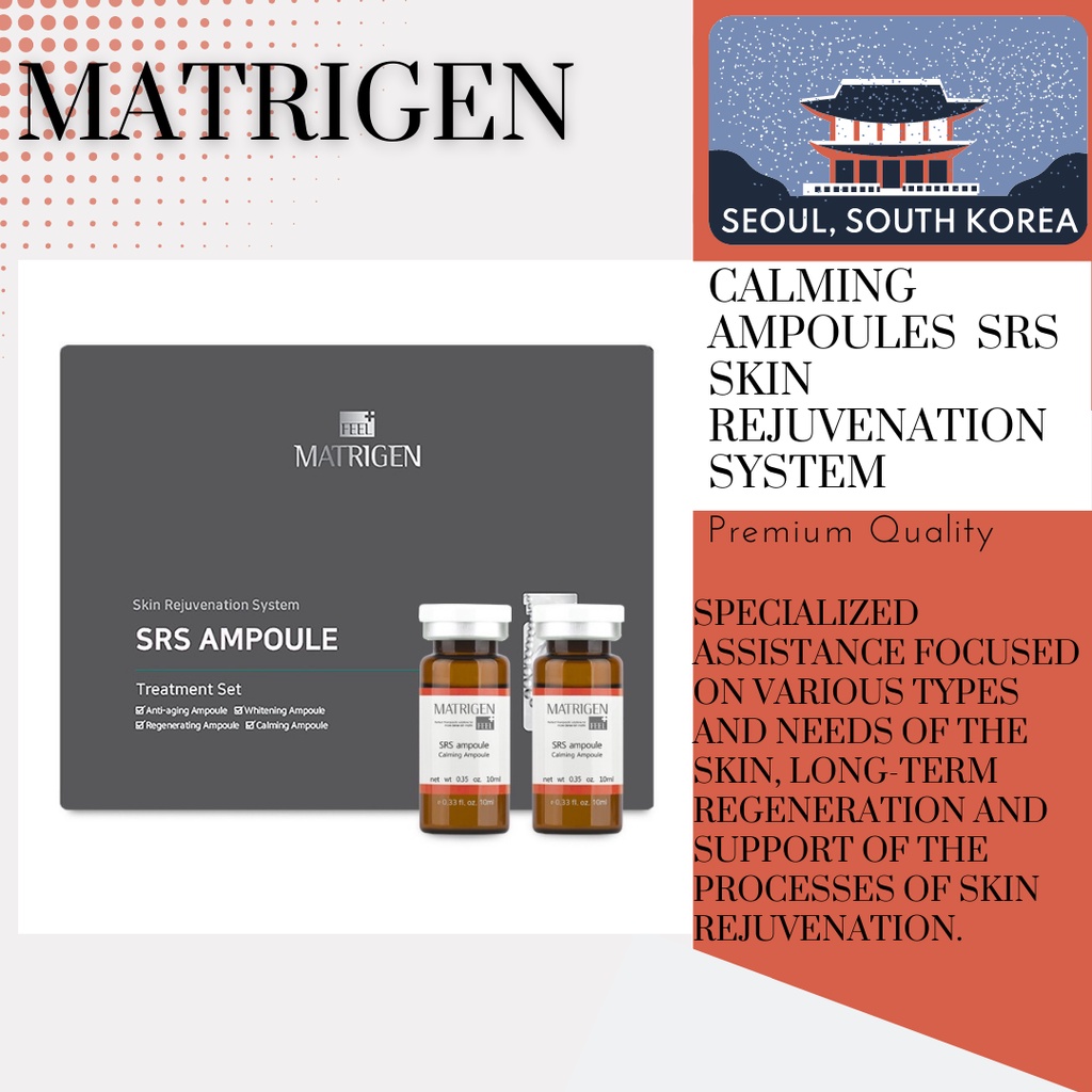 Matrigen Calming Ampoules - SRS Skin Rejuvenation System | Shopee ...