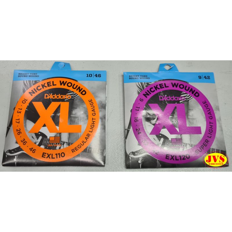 D'Addario EXL110 EXL120 Electric Guitar Strings Nickel Wound | Shopee ...
