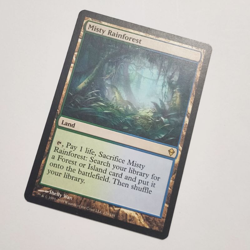 MTG Card MISTY RAINFOREST Magic the Gathering Trading Card Game Land ...
